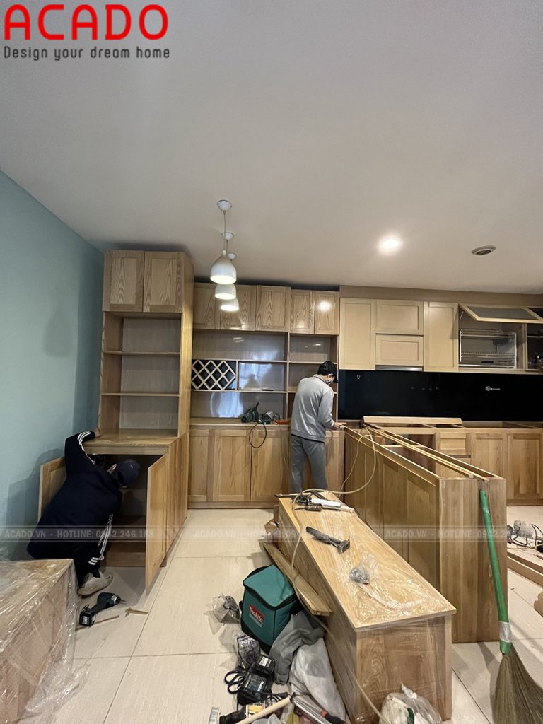 Làm Tủ Bếp Tại Chung Cư Thăng Long Number One, Gia Đình Chị Lan