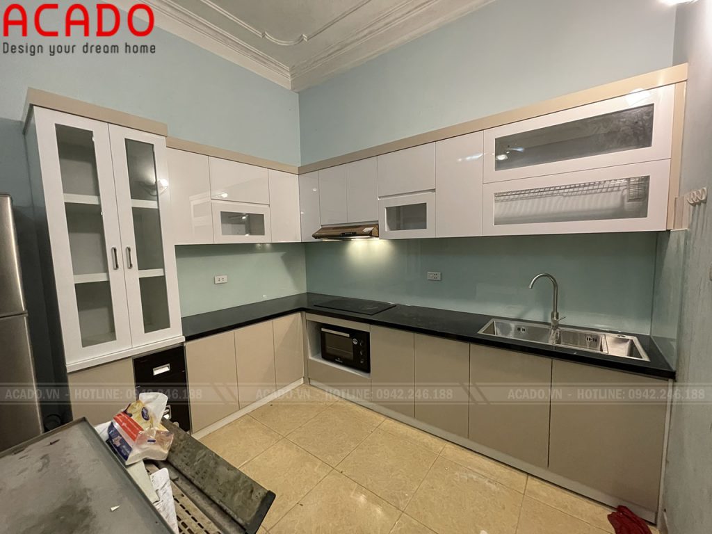 Thi Công Tủ Bếp Tại Định Công - Hoàng Mai, Gia Đình Chị Thắm